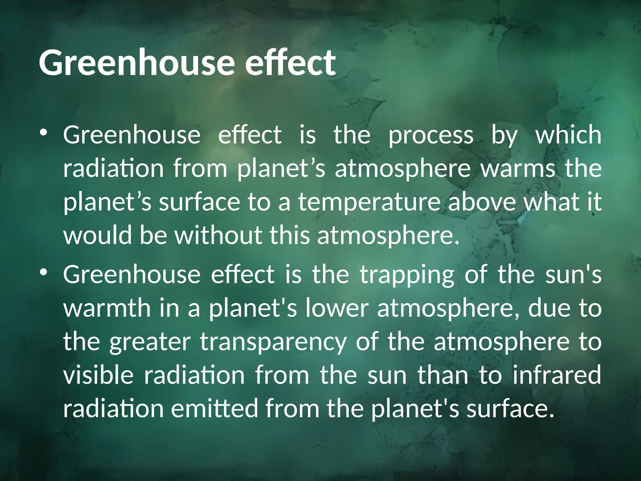 .pptx greenhouse effect and global warming | PPT