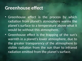 .pptx greenhouse effect and global warming | PPTX