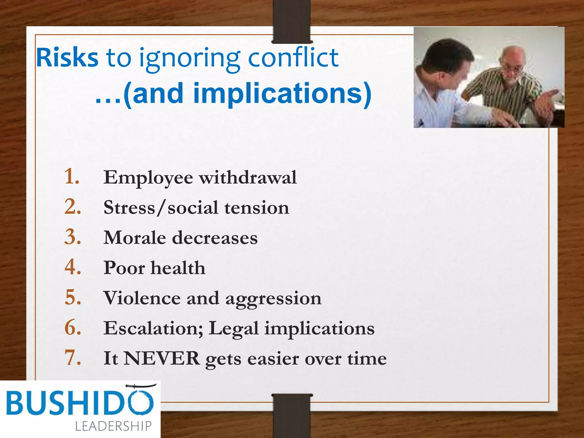 Managing and resolving conflict: St Anselm's Nursing | PPT