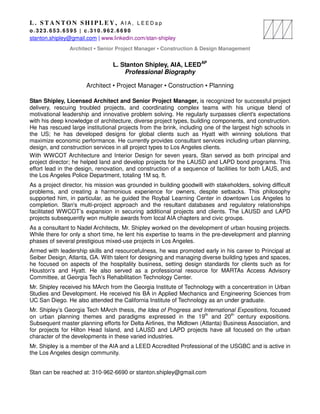 Stan Shipley Bio 10my25 | PDF