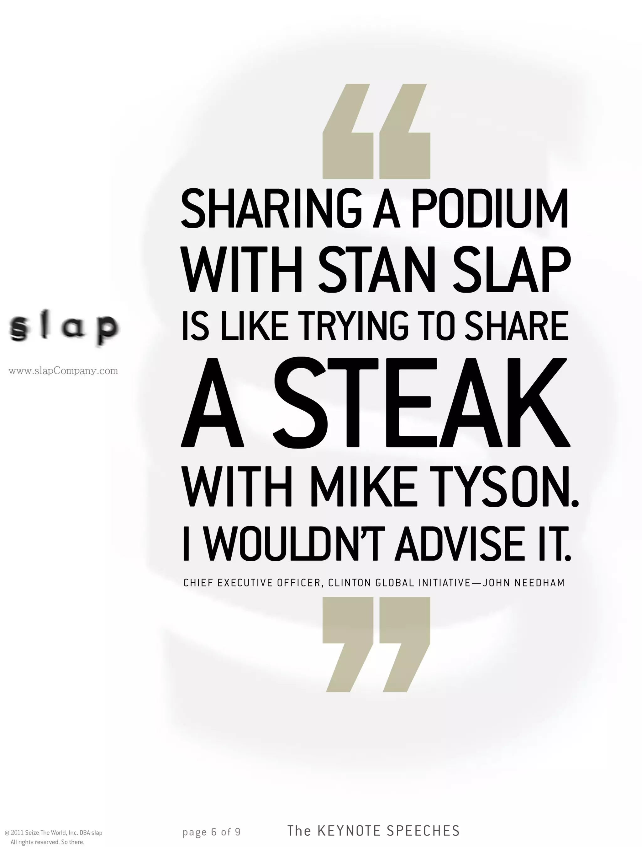 Stan Slap Keynote Speeches | PDF
