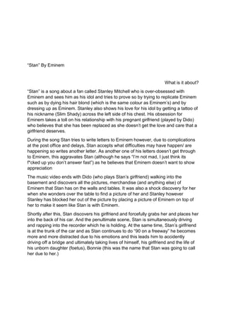 Stan task 3 | PDF | Hip Hop Music | Music