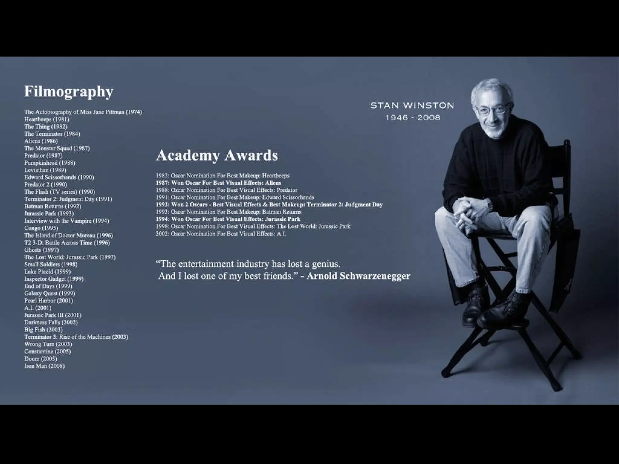Stan winston & animatronics | PPT