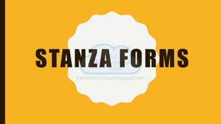 Stanza forms | PPT