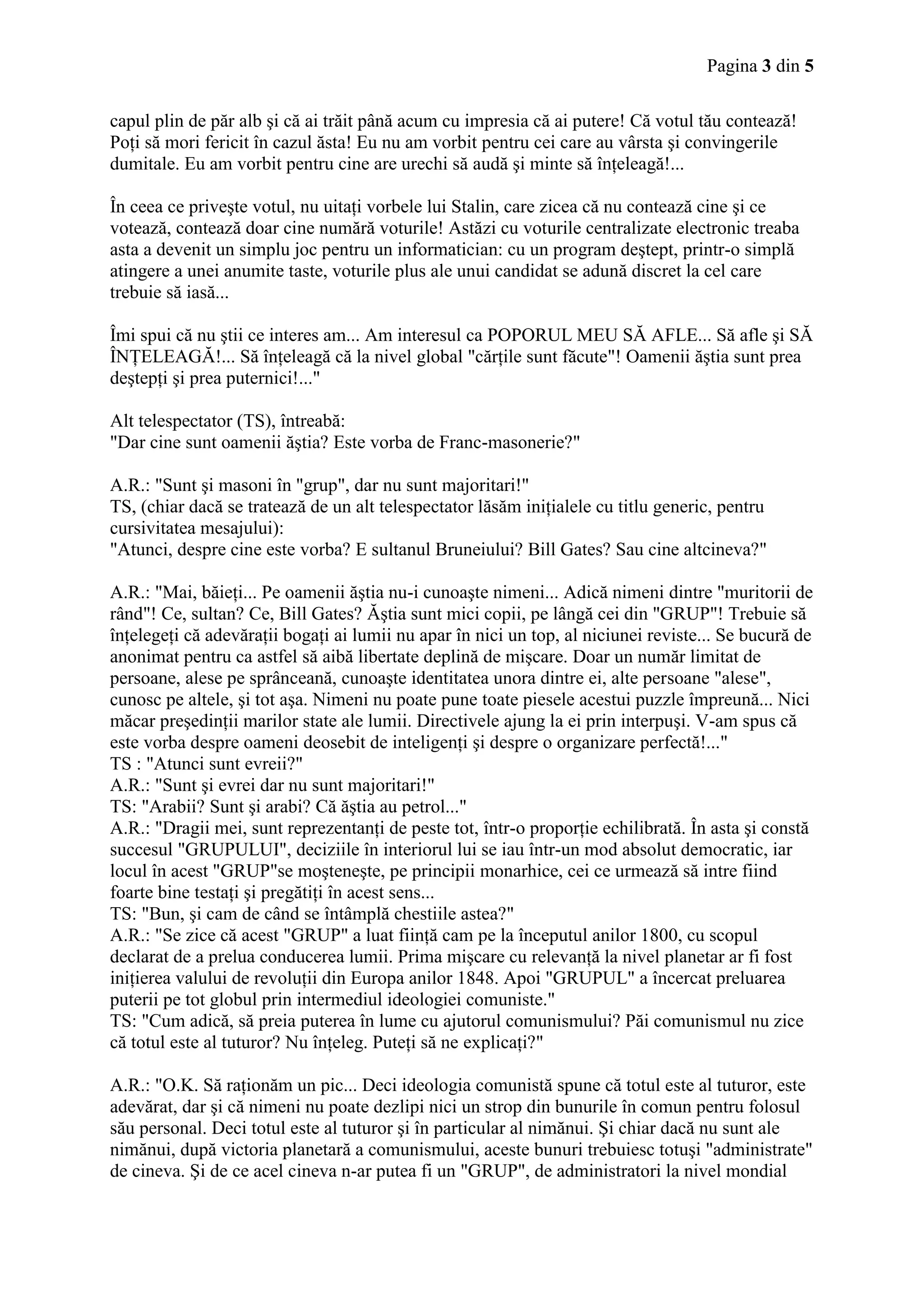 Stapanii lumii in viziunea academicianului Anghel Rugina | PDF