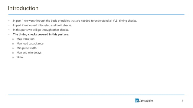 Vlsi Static Timing Analysis Timing Checks Part 3 Ppt 3460