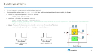 VLSI Static Timing Analysis Timing Checks Part 4 - Timing Constraints | PDF