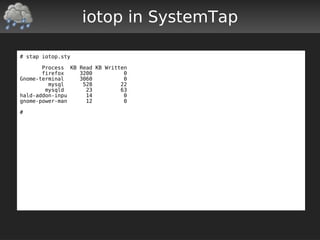 Monitoring MySQL with DTrace/SystemTap | PDF