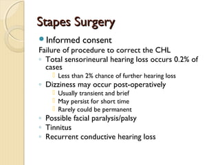 surgical management of ototsclerosis | PPT