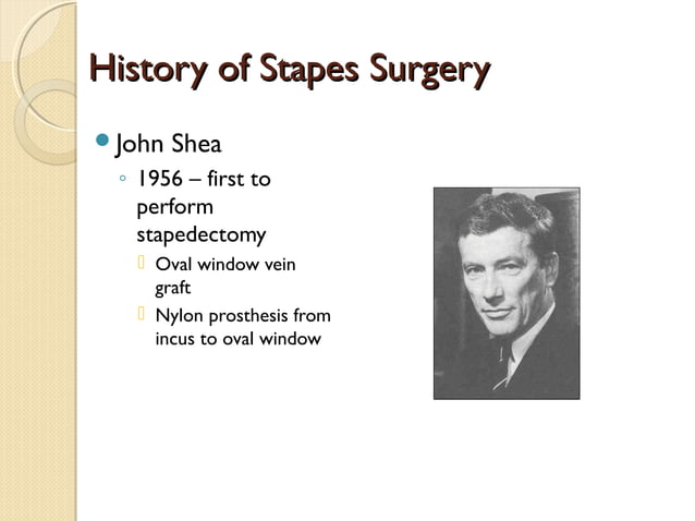 surgical management of ototsclerosis | PPT