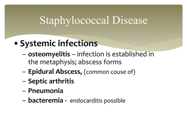 Staphylococcal Infections | PPTX | Infectious Diseases | Diseases and ...