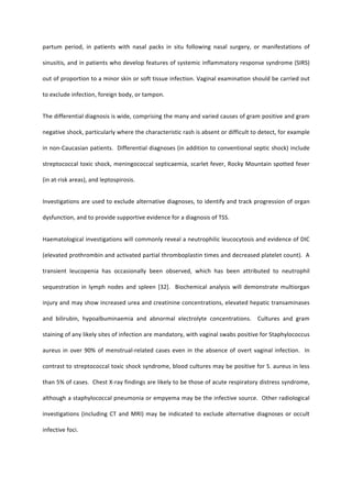 Staphylococcal Toxic Shock Syndrome | PDF