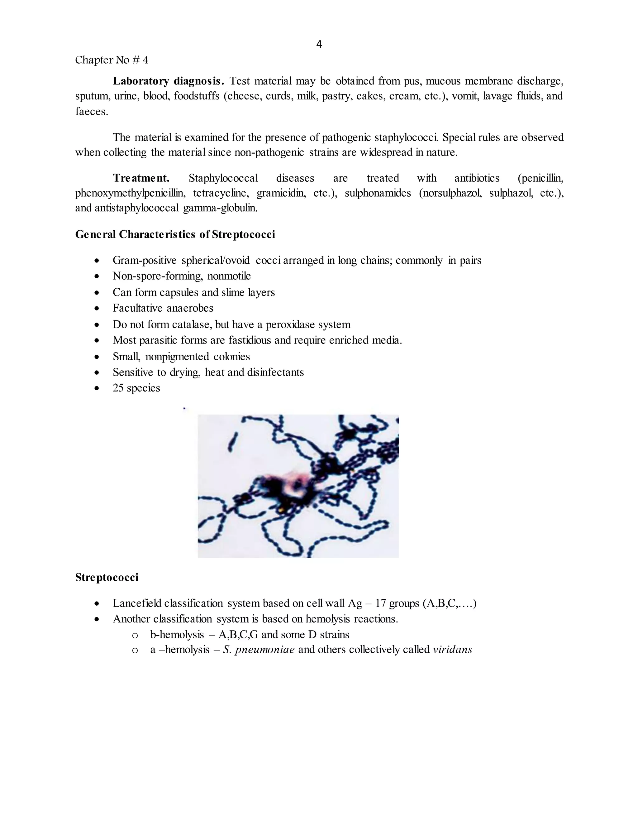 Staphylococci and streptococci | DOCX