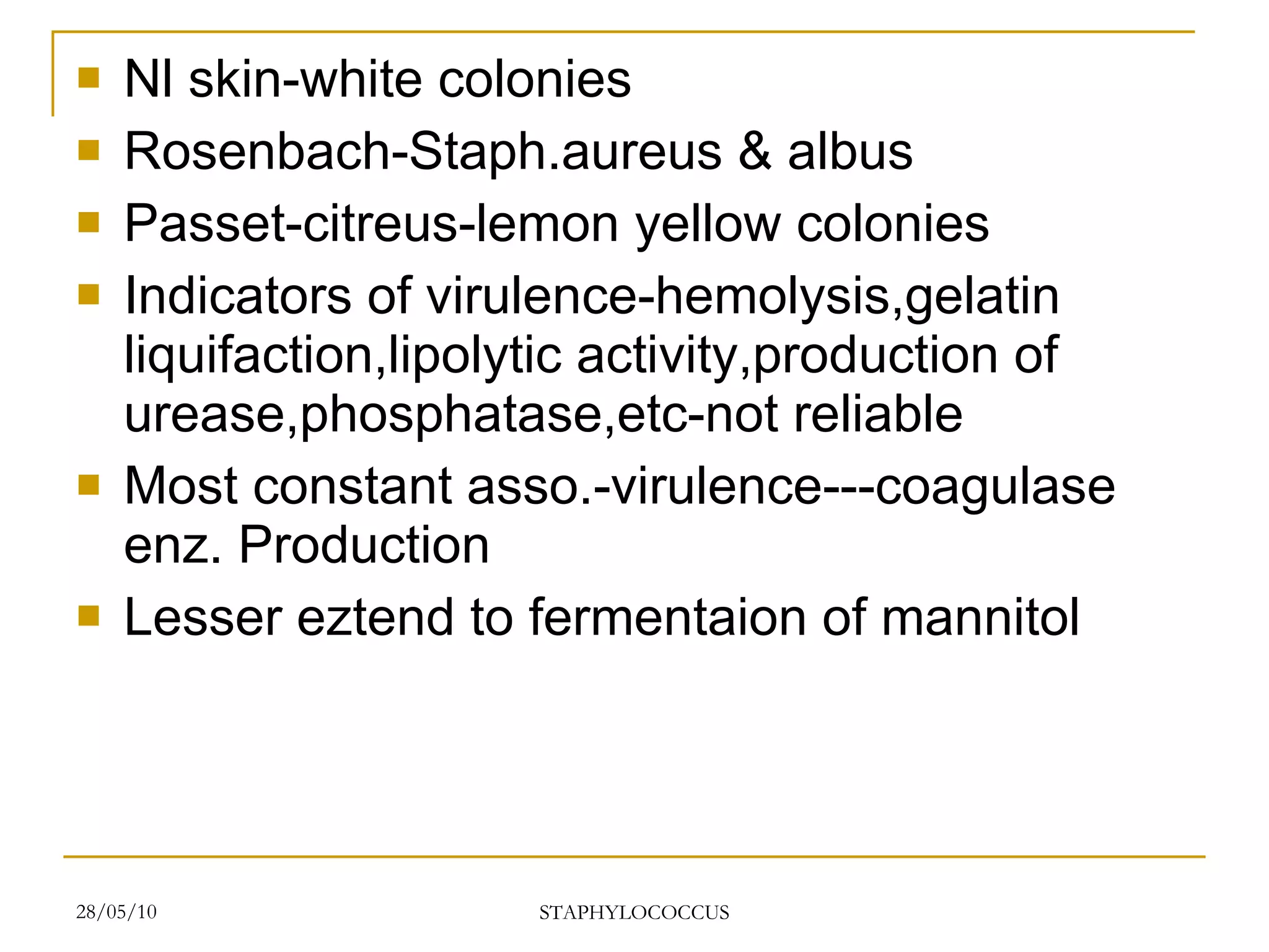 Staphylococcus | PPT