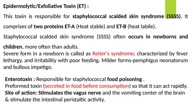 Staphylococcus streptococcus their toxins, diagnosis and treatment | PPTX