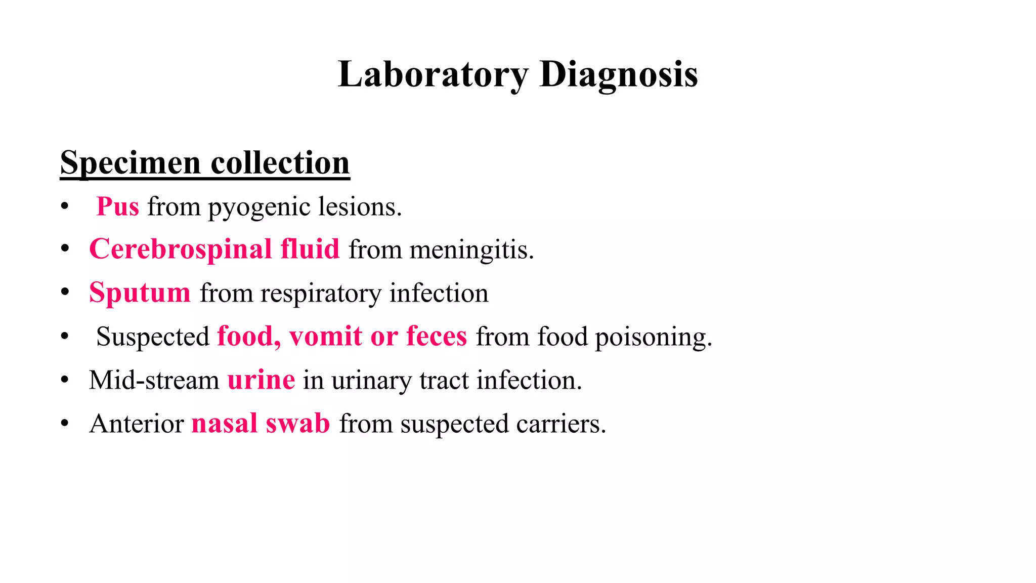 Diagnosis of Staphylococcus aureus (Updated ) | PPTX