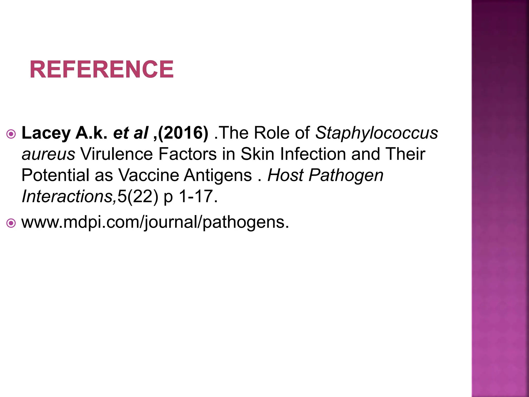 Staphylococcus aureus potential vaccine for skin and soft tissue ...