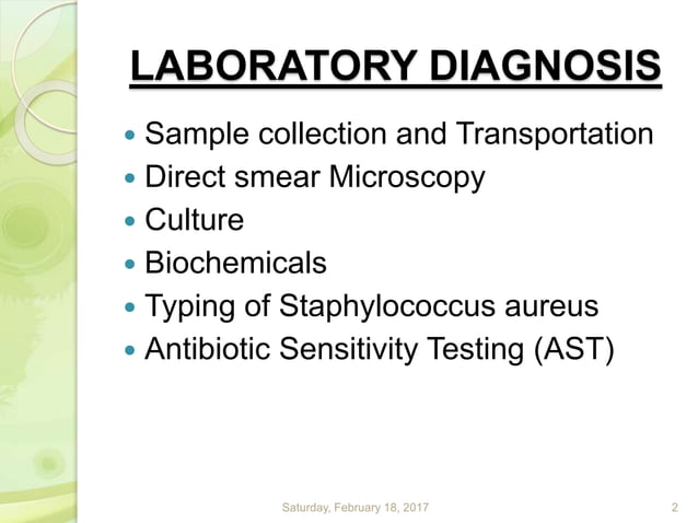 laboratory diagnosis of staphylococcus | PPTX | Infectious Diseases ...