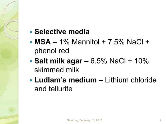 laboratory diagnosis of staphylococcus | PPTX | Infectious Diseases ...