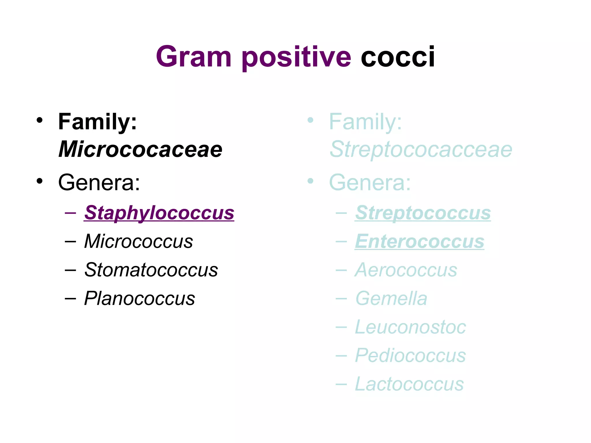 Staphylococcus streptococcus bacteriological diagnosis_i | PPT