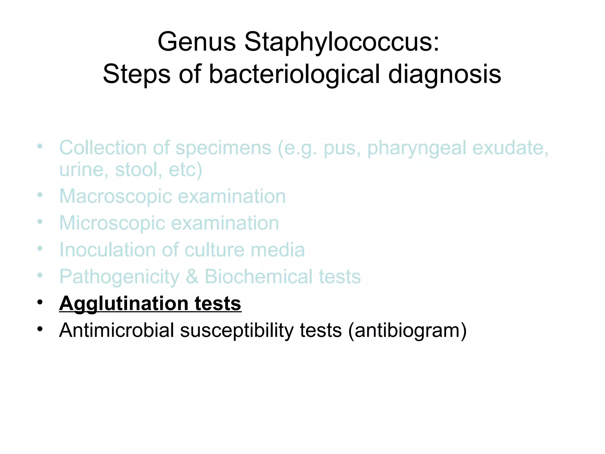 Staphylococcus streptococcus bacteriological diagnosis_i | PPT