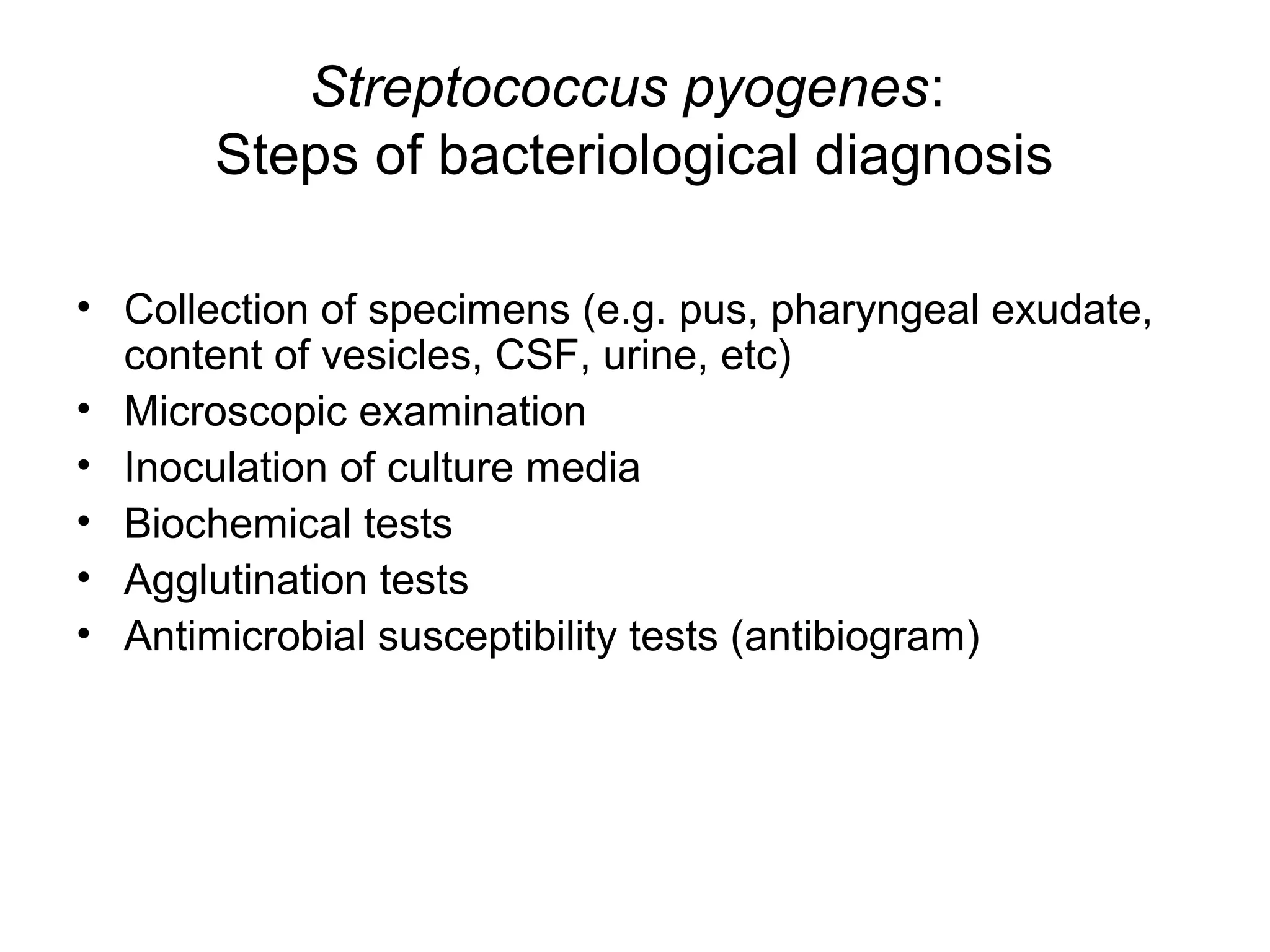 Staphylococcus streptococcus bacteriological diagnosis_i | PPT