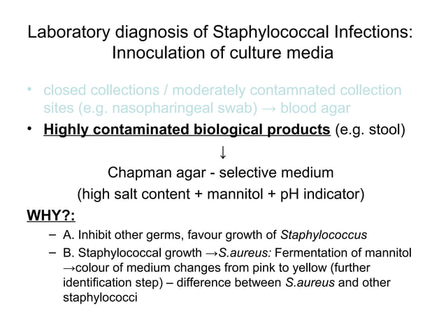 Staphylococcus streptococcus bacteriological diagnosis_i | PPT ...