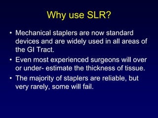 Staple line reinforcement | PPTX