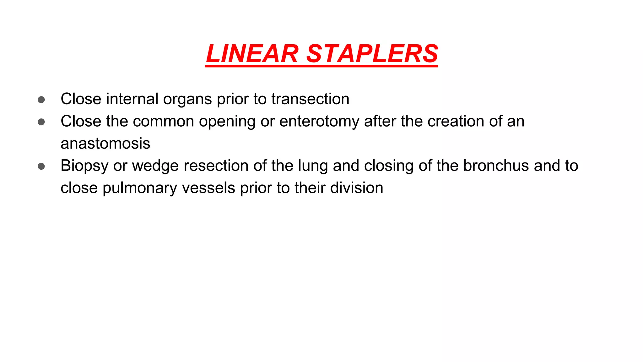 Staplers in Surgery | PPTX