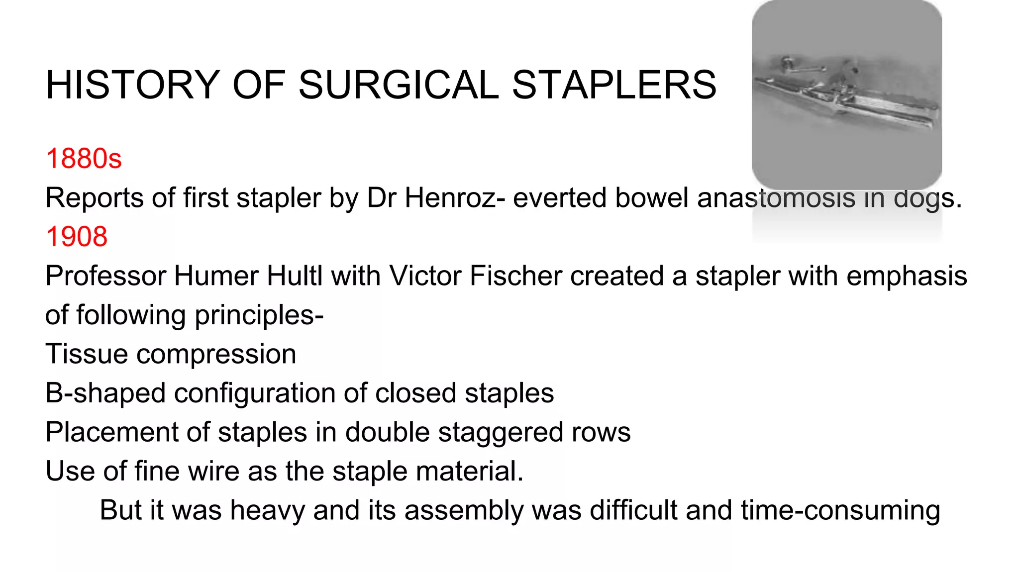 Staplers in Surgery | PPTX