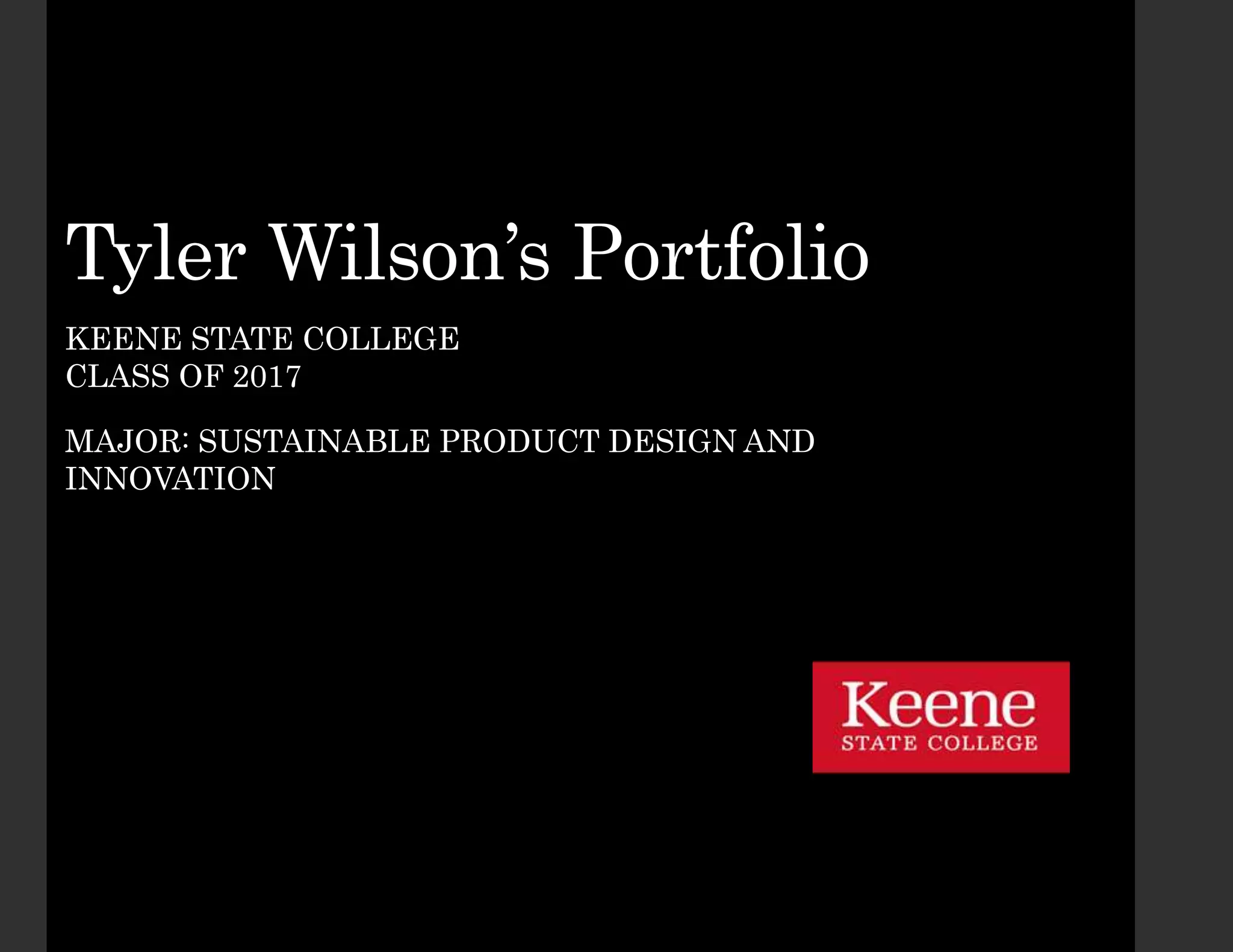 Tyler Wilson Keene State Portfolio | PPTX