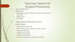 Use of Staplers in surgery | PPTX