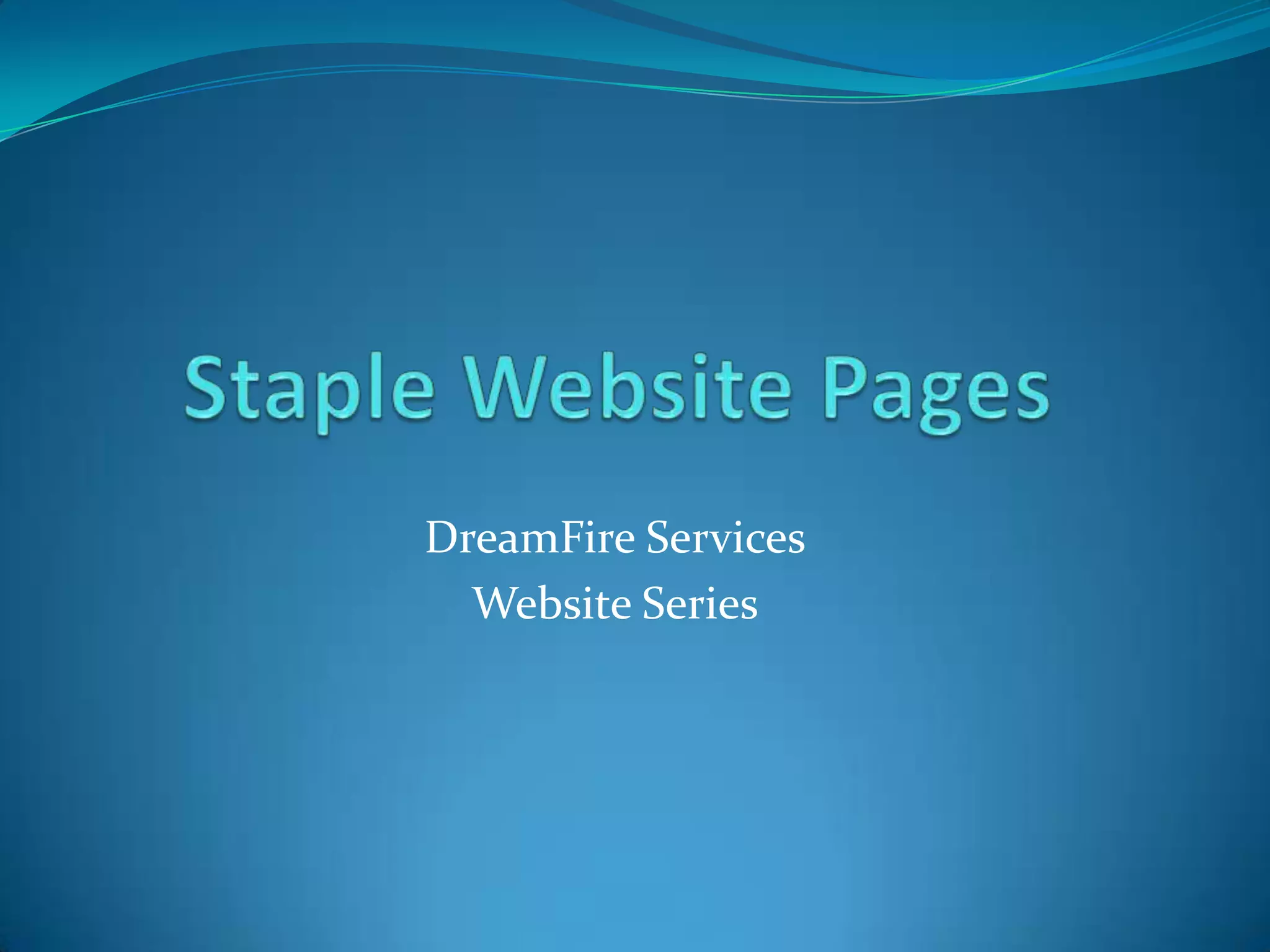 Staple website pages | PPT