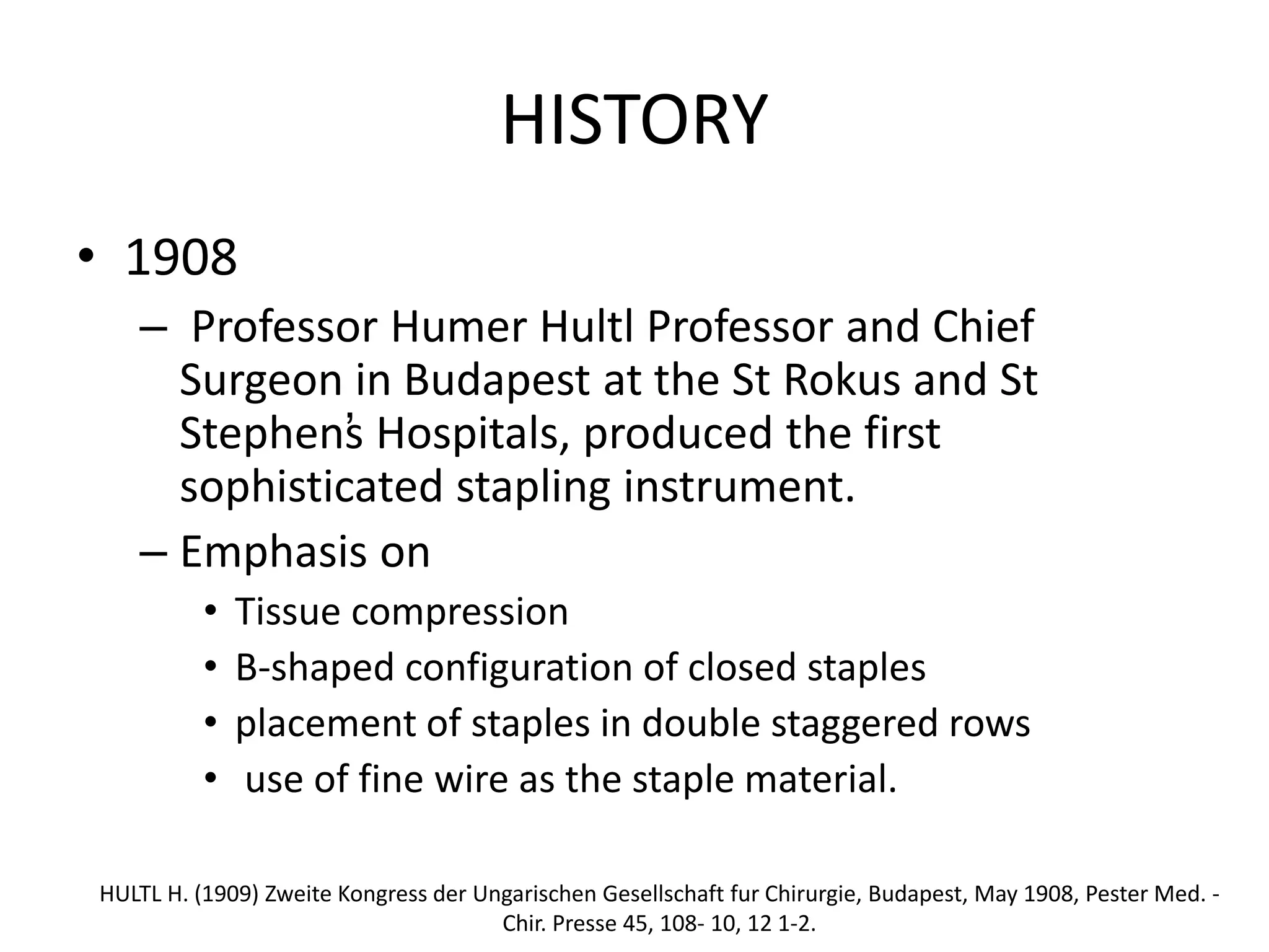 Stapling devices in surgery | PPTX