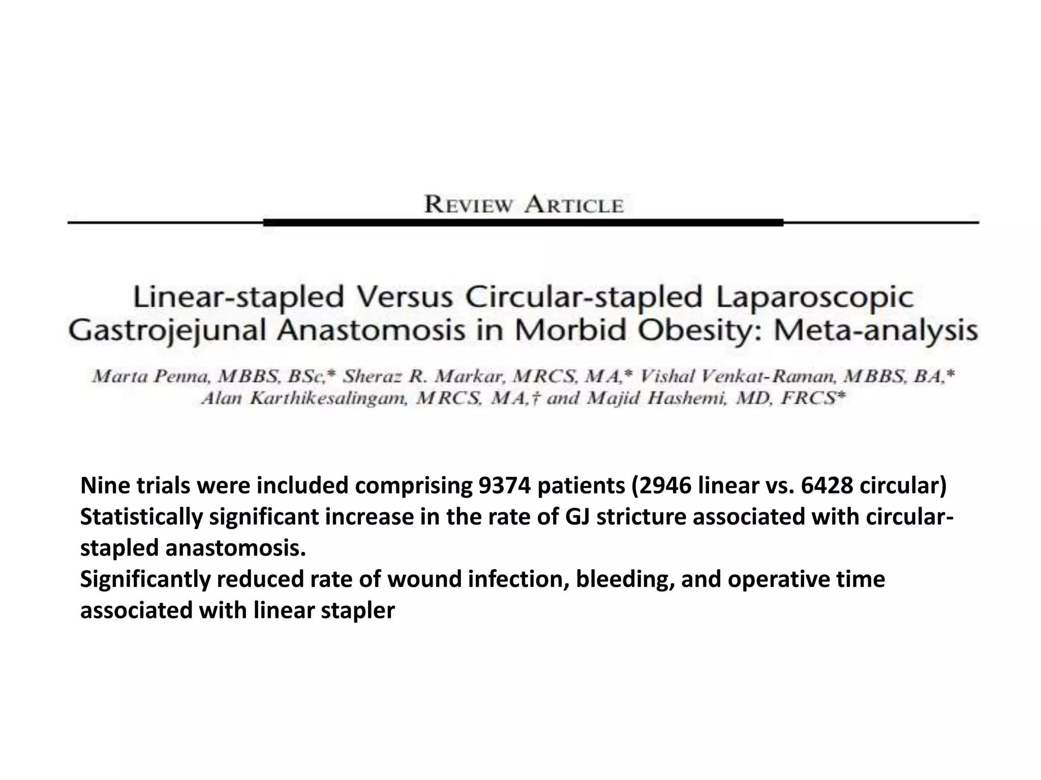 Stapling devices in surgery | PPTX