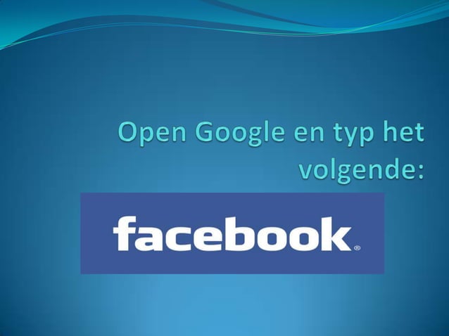 Stappenplan facebook | PPTX