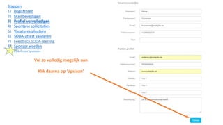 Stappenplan registratie bedrijven soda | PPTX