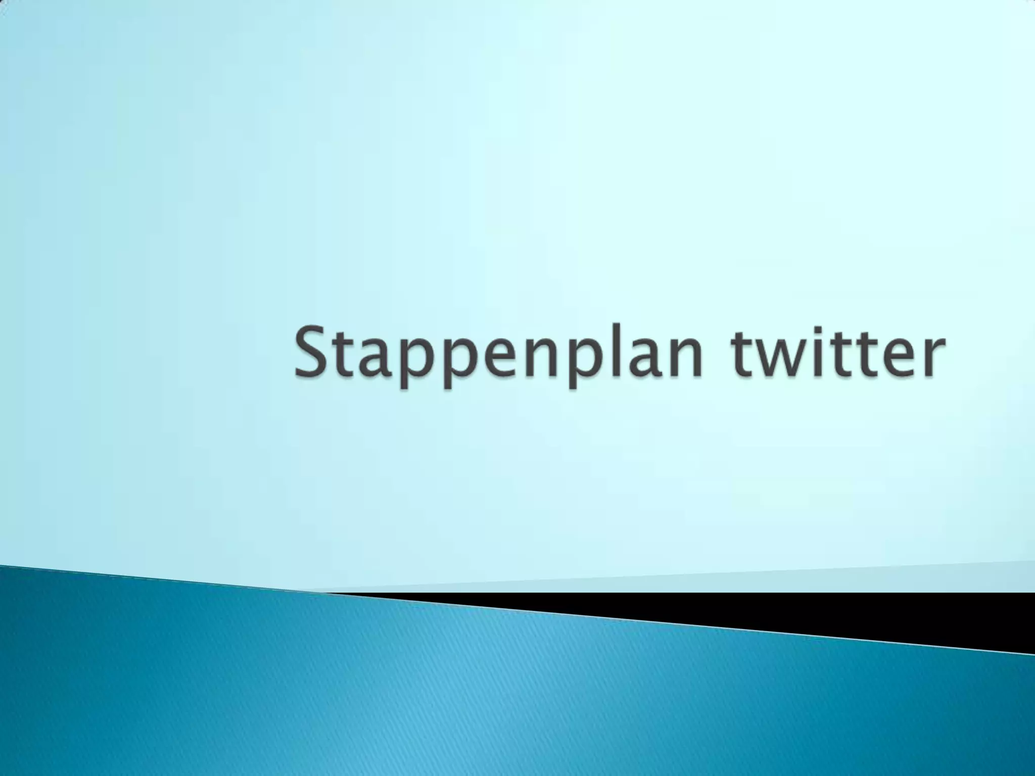 Stappenplan twitter | PPTX