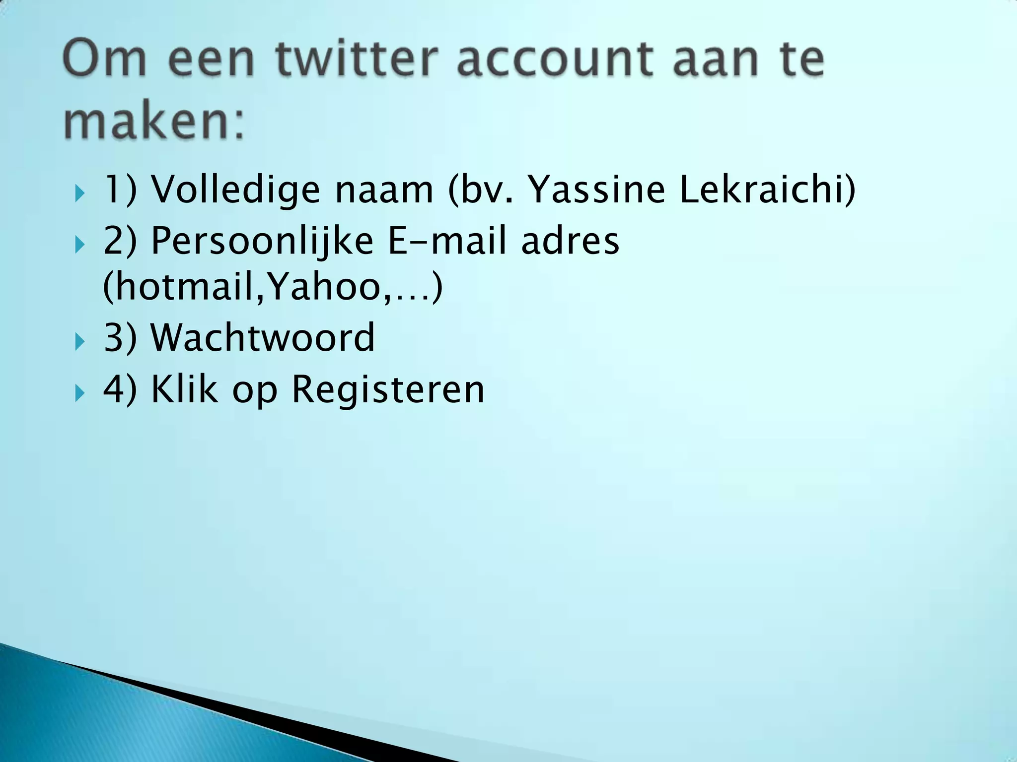 Stappenplan twitter | PPTX