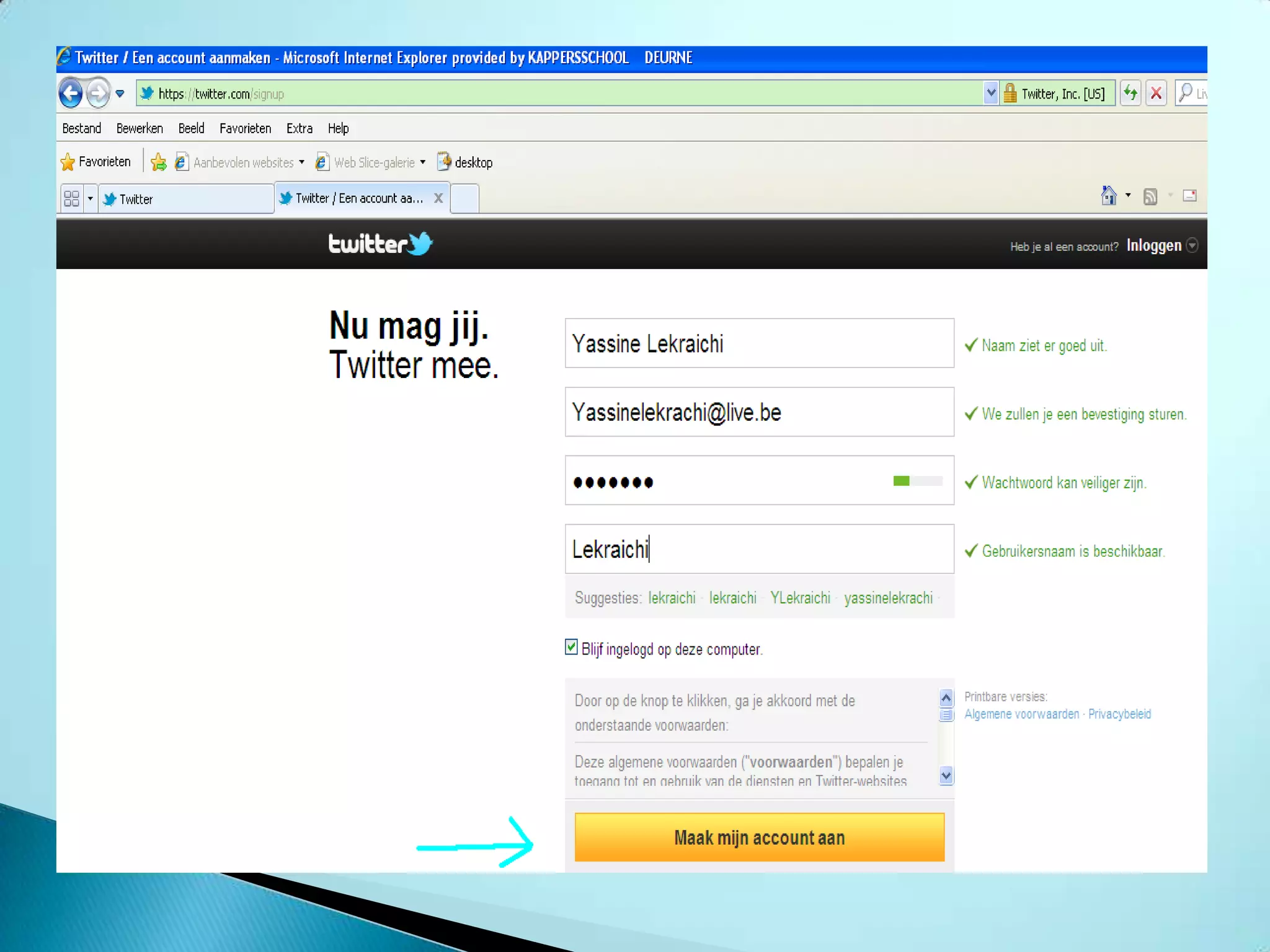 Stappenplan twitter | PPTX