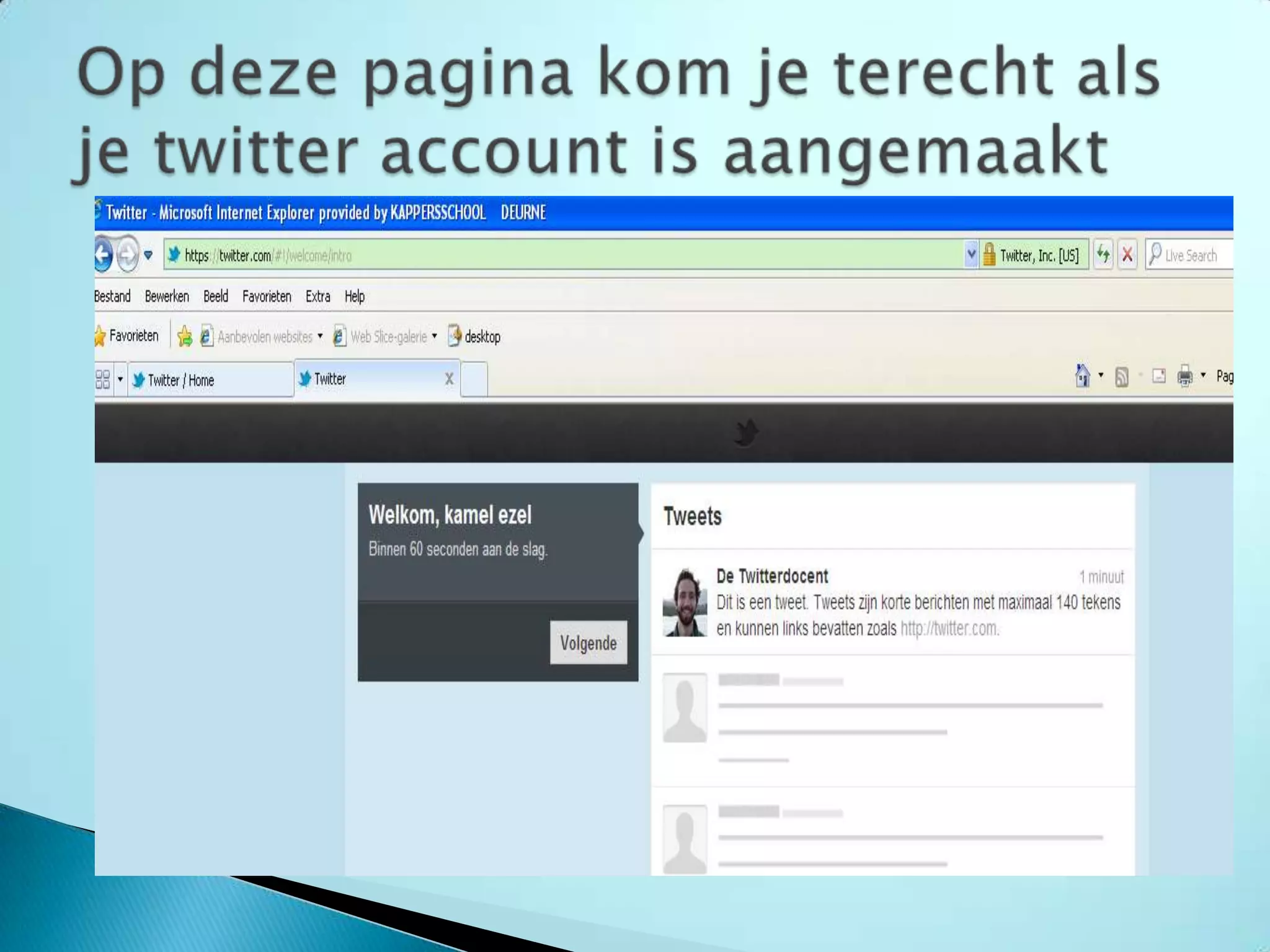 Stappenplan twitter | PPTX