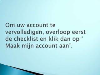 Stappenplan twitter | PPT