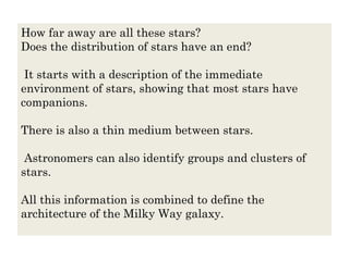 astronomy: Stars- distribution and cluster | PPT