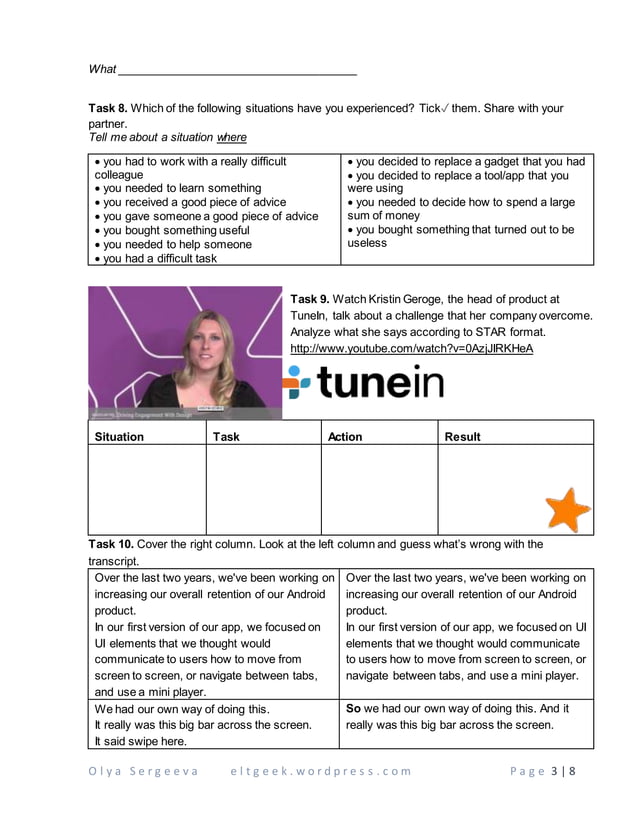 STAR (an impromptu speaking technique) | PDF