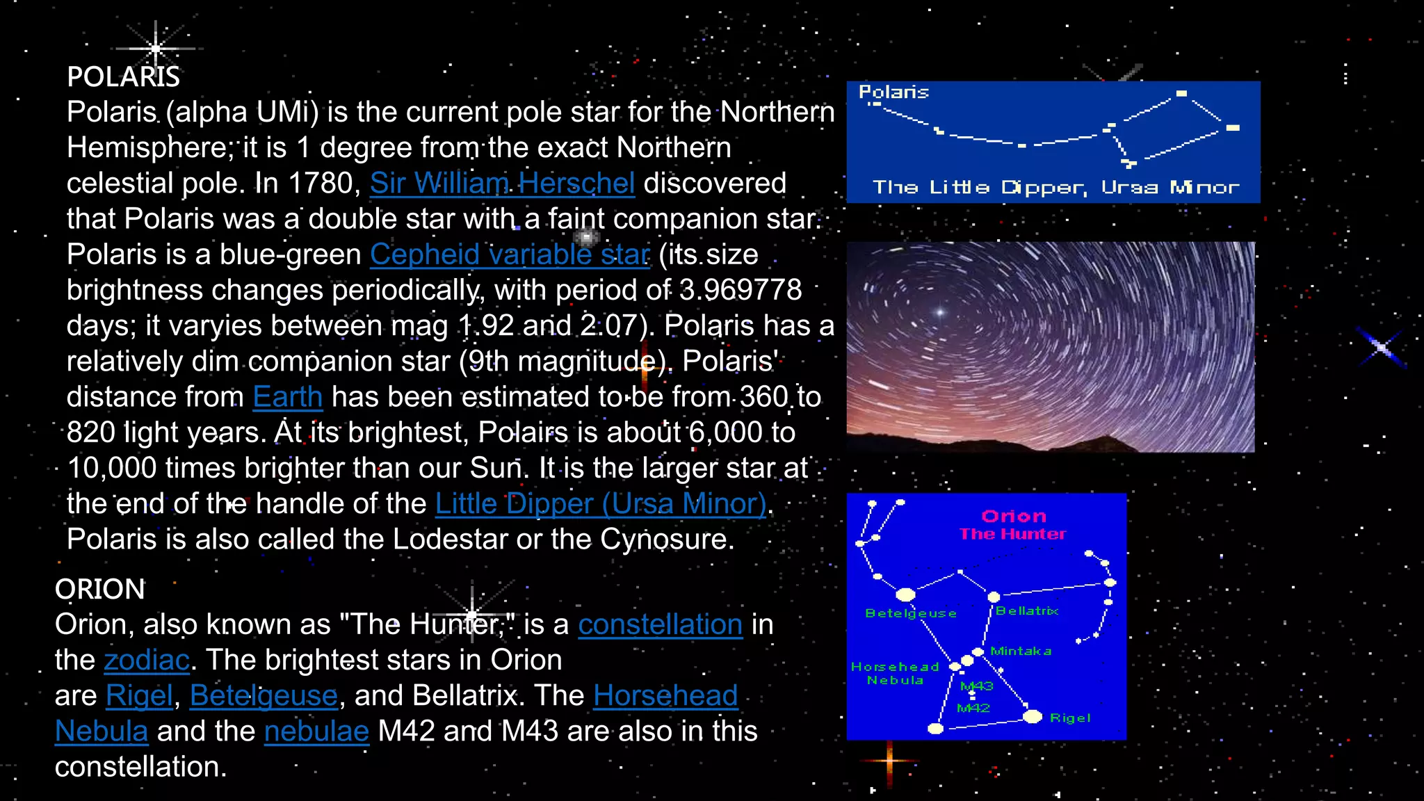 Stars and Constellations | PPTX