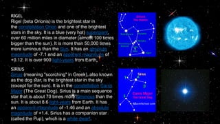 Stars and Constellations | PPTX