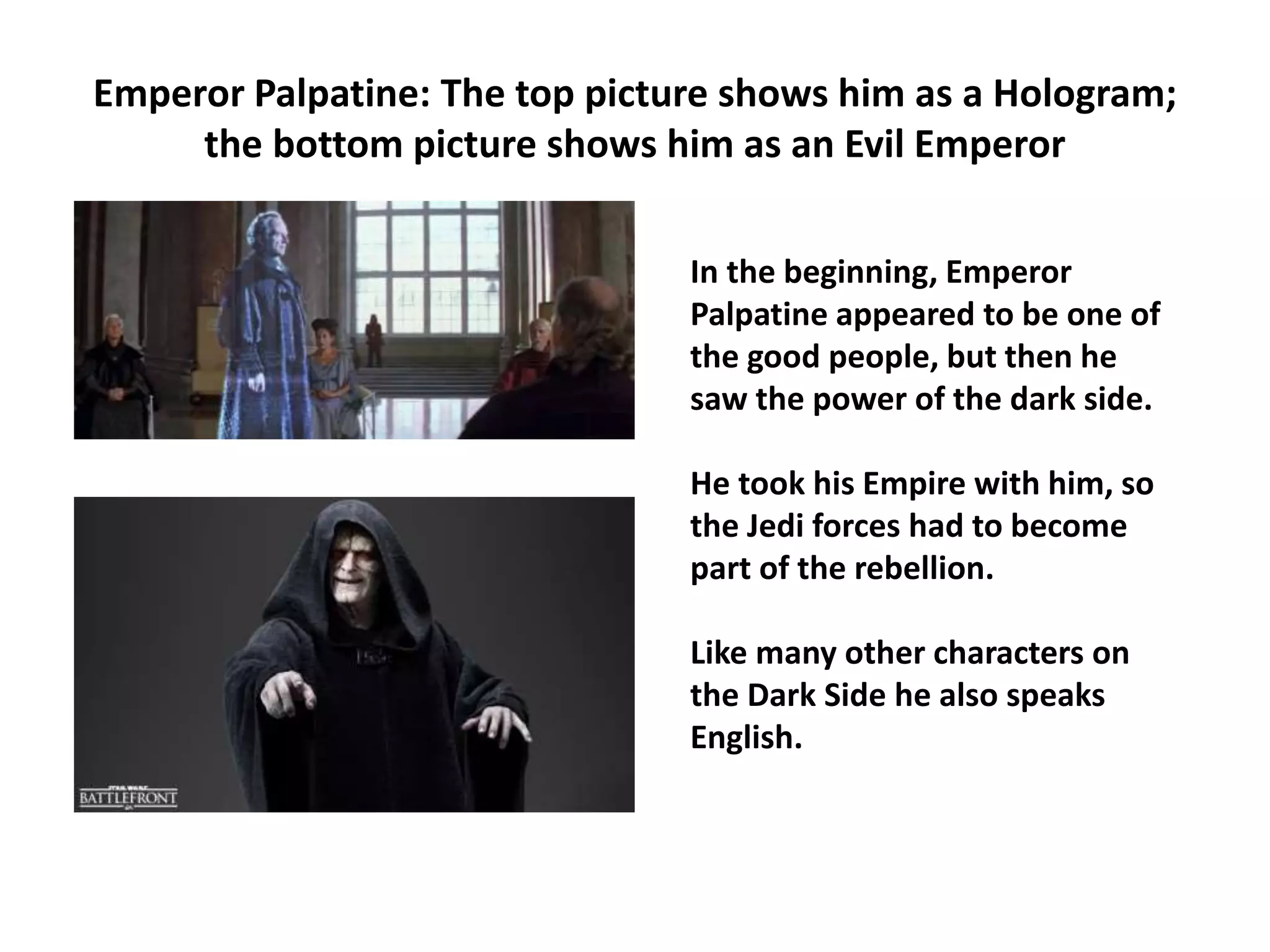 Star Wars as Comedy of Humours | PPTX