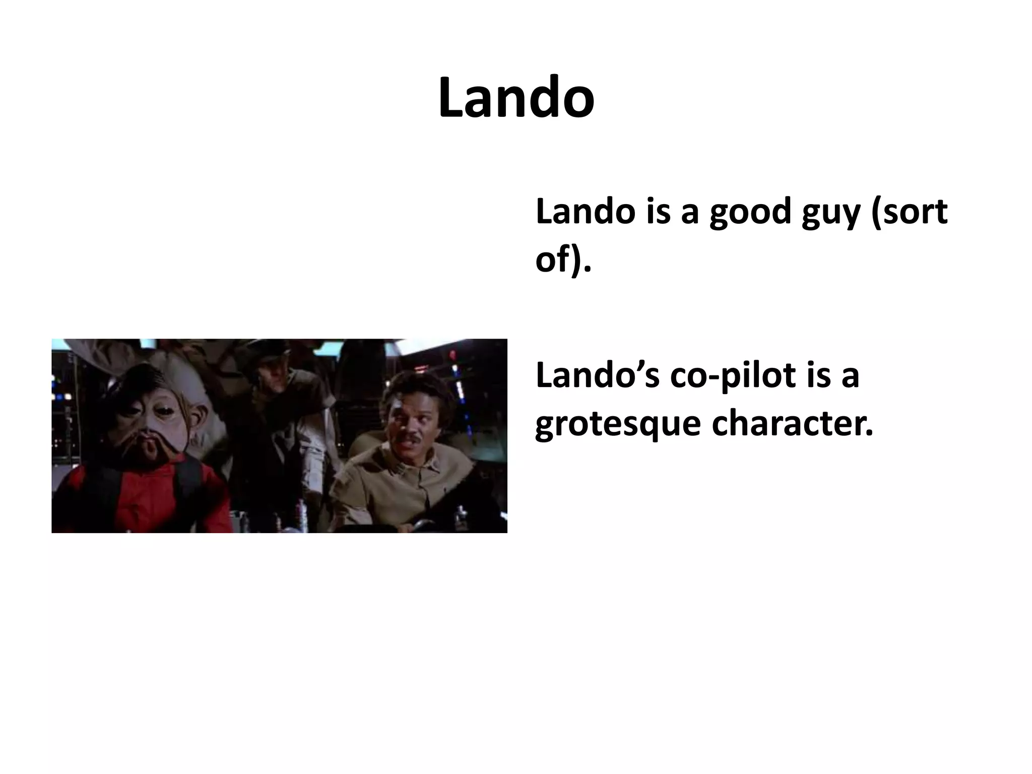 Star Wars as Comedy of Humours | PPTX