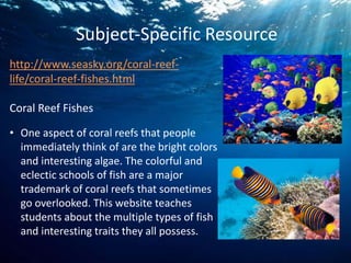Coral Reefs | PPTX