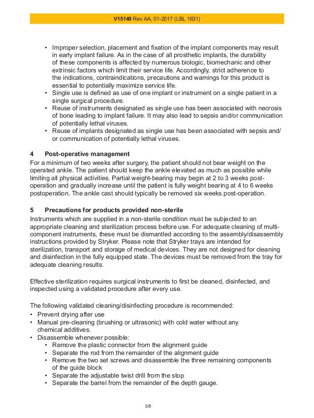 STAR™ Ankle Instruments, Accessories, and Instrument Set - DJO® | PDF ...